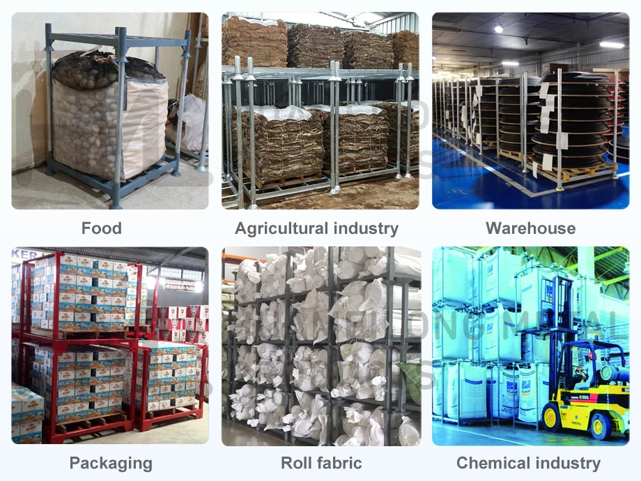 Euro Industrial Storage Outdoor Folding Double Stacking Steel Pallet ...