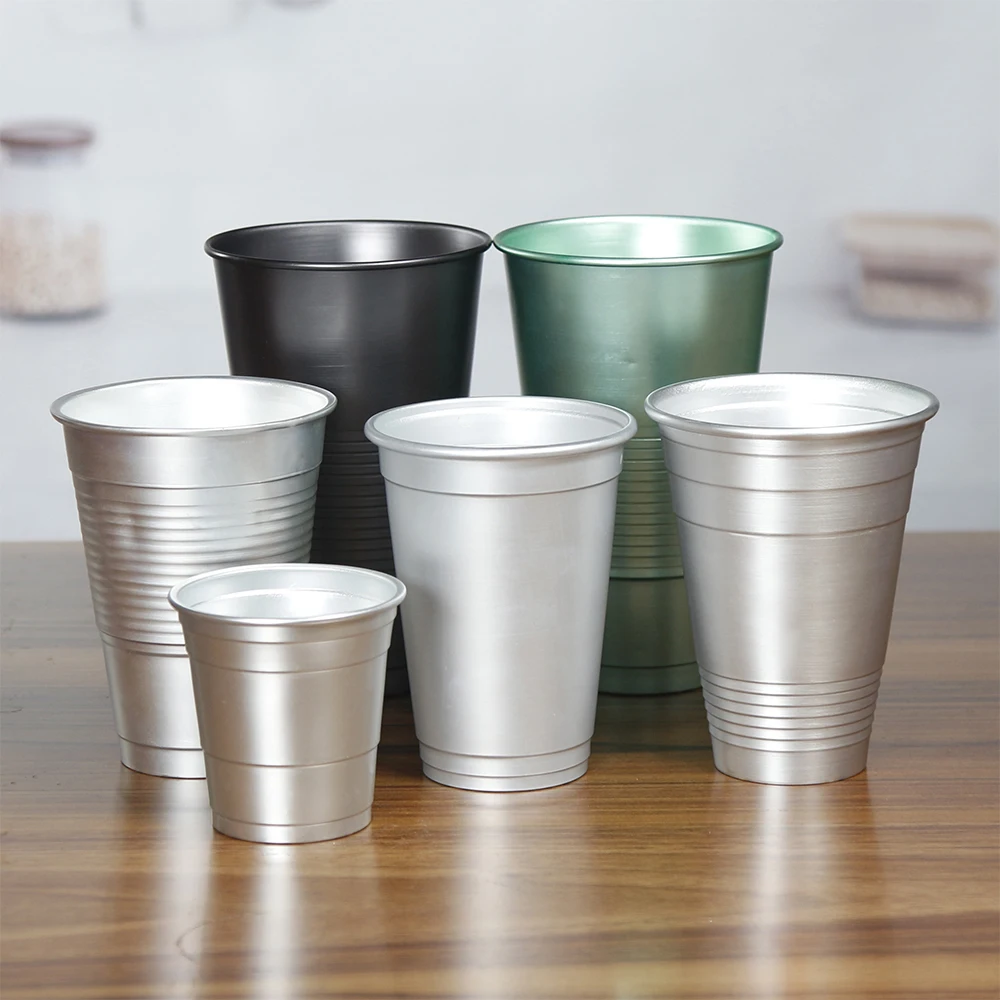 Klp Aluminum Colored Tumblers Cups Multicolor Drink Beer Mug Aluminum ...