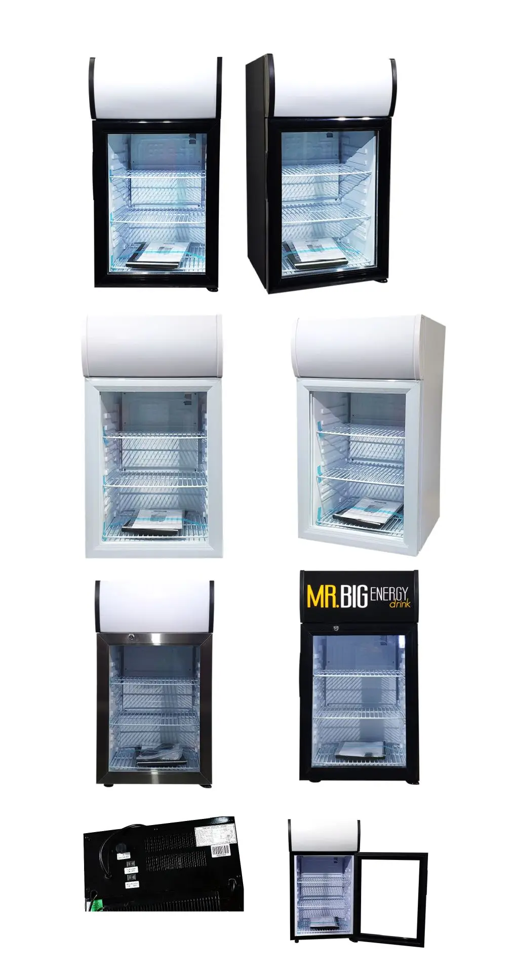 Customizable Refrigerator Label Display Refrigerator With Rotating Door ...