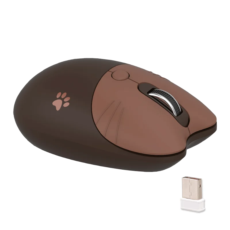 Cute New Design IP Optical Mouse 2.4Ghz Wireless Cat Shape Mouse for ...