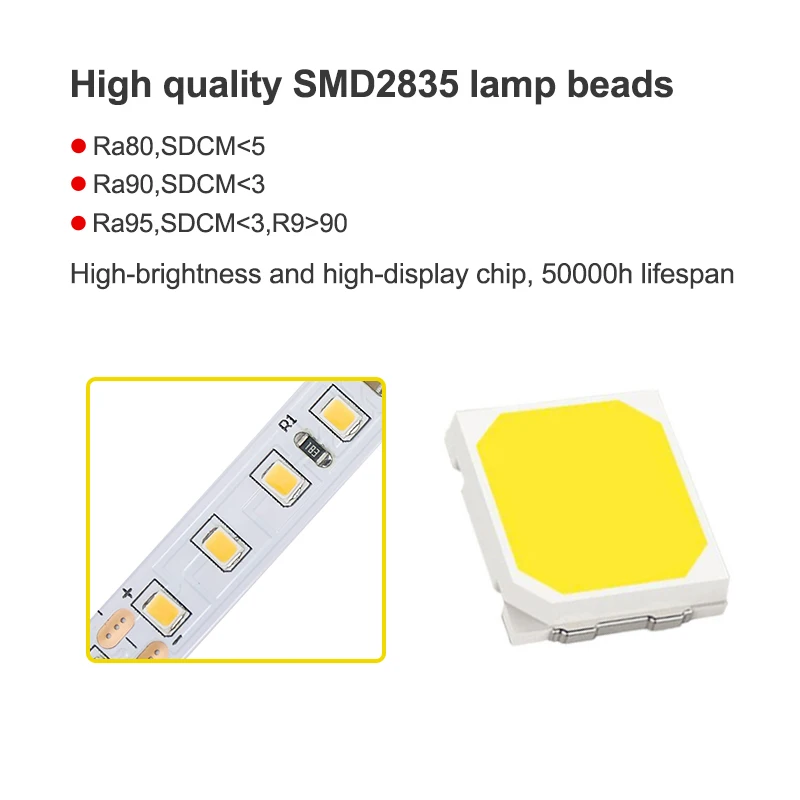 Htd Tape 60 120 240 Leds 5m/roll Waterproof Flexible 24v 5v 12v Warm ...