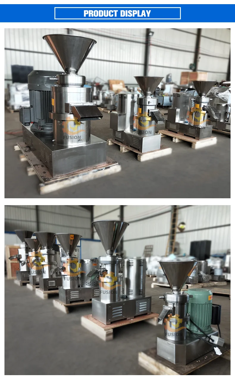 Commercial Automatic Stainless Steel Colloid Mill for Nut Butter Grinder