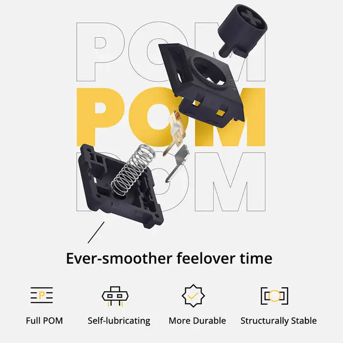 Kailh Full POM Low Profile Switches for Customized Keyboards