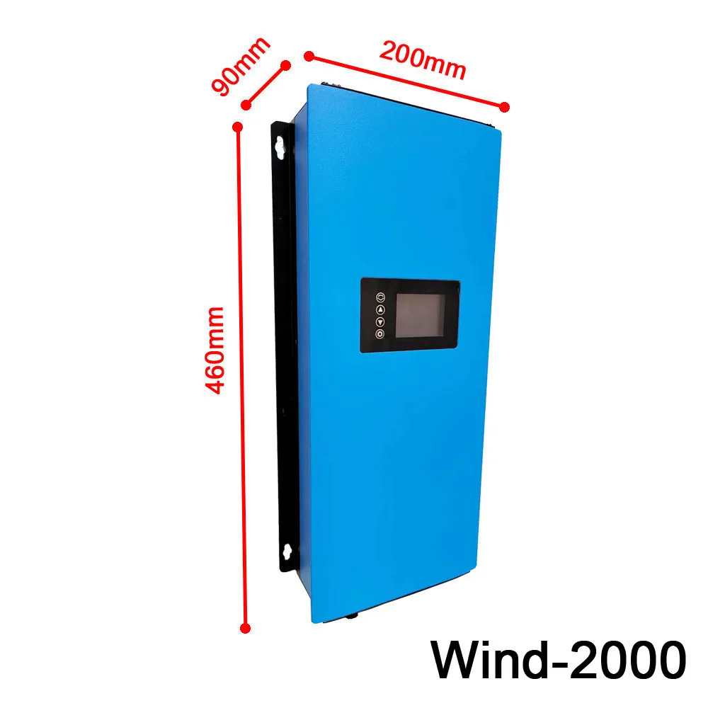 Jesudom MPPT Wind Energy on Grid Tie Inverter 2000W AC45V90V to AC ...