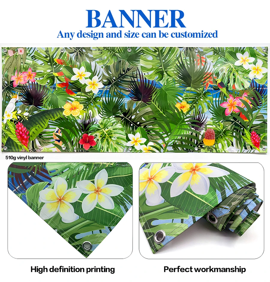 Custom Printing on Vinyl Solid Banner - Full Color Sign