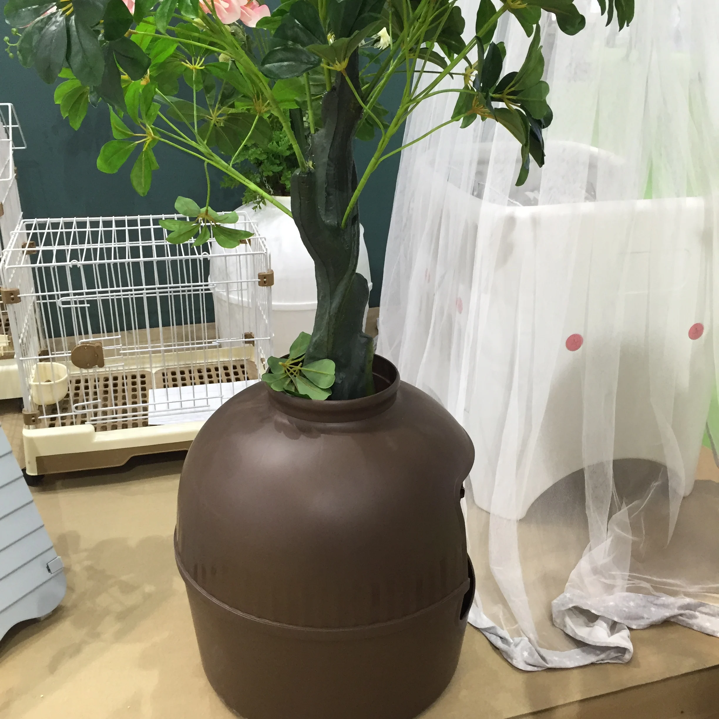 Hidden Flower Pot Cat Litter Box Plant For Box Litter Cats House Kennel ...