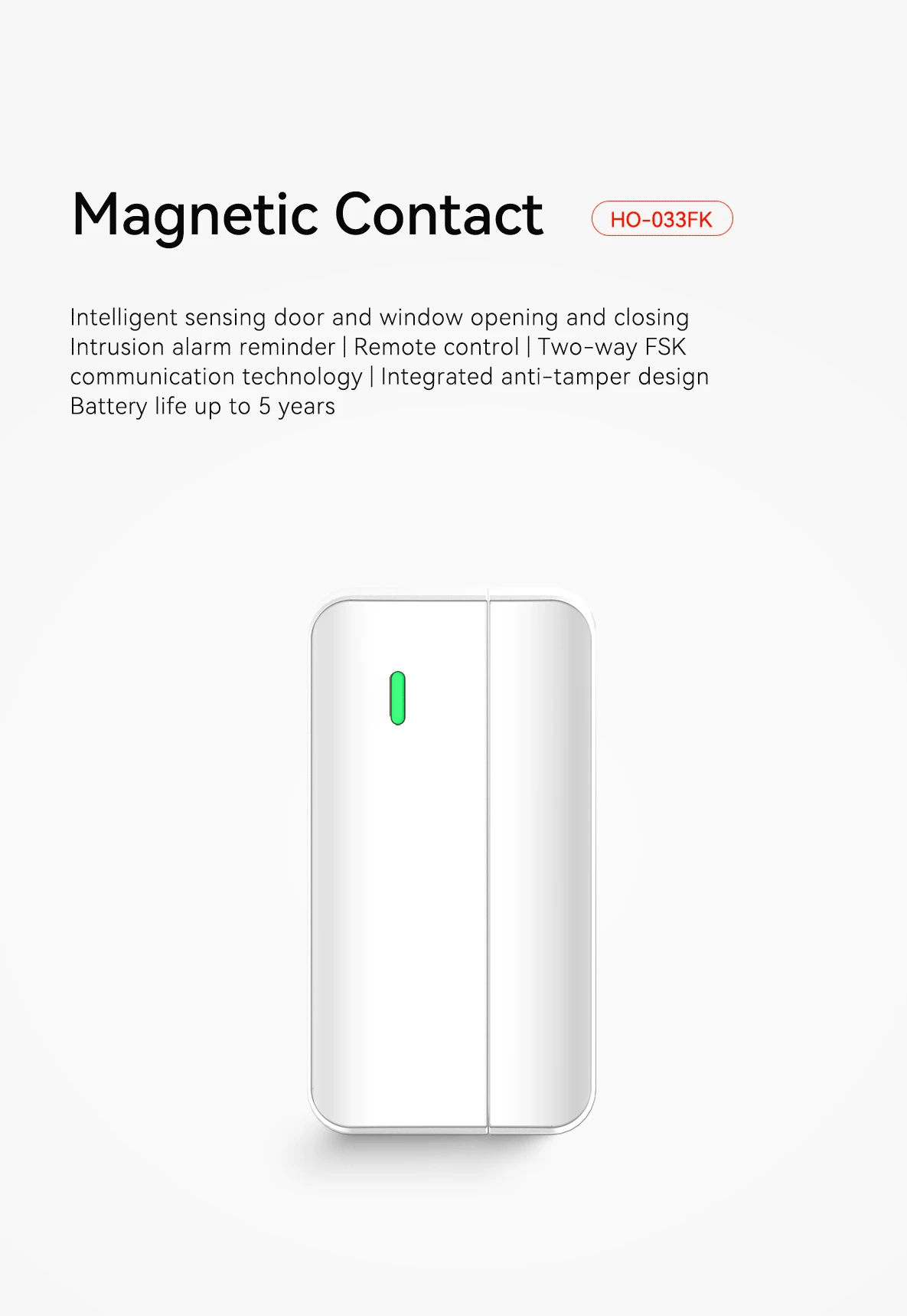 Wireless Door Sensor - Reliable Security for Home & Windows