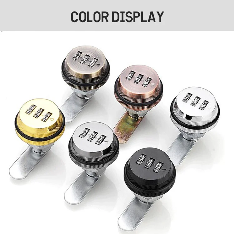 Mailbox Cam 3 Digit Digital Combination Password Cabinet Lock for Safe ...
