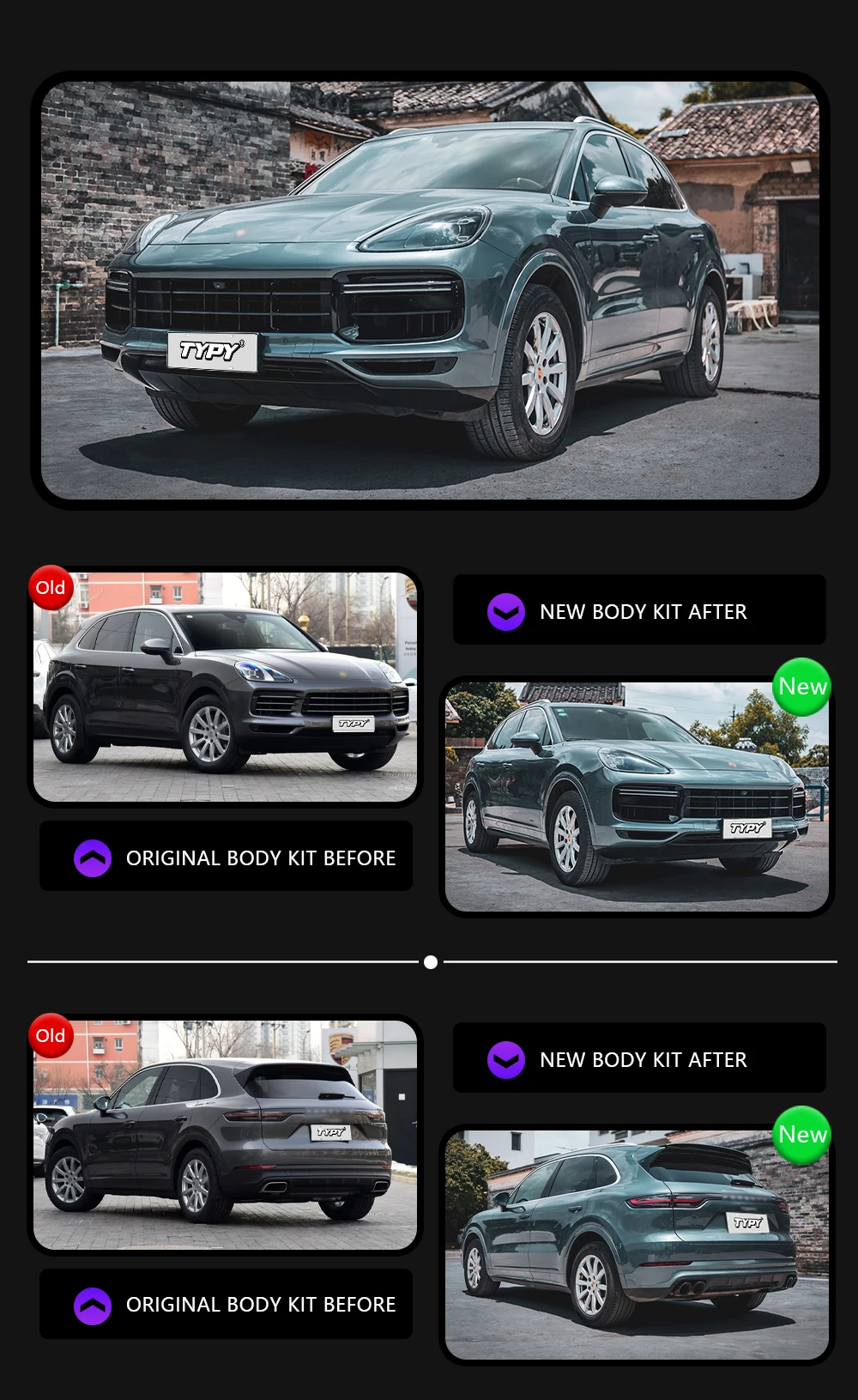 TYPY Body Kit for Porsche Cayenne 9Y0 9YA - 2018-2023