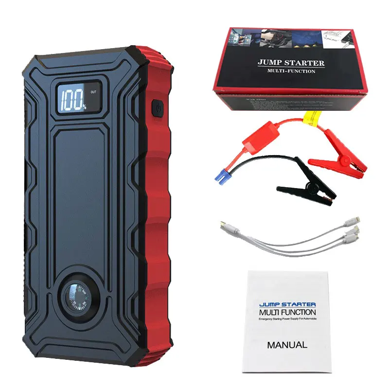 Car High Power Jump Starter 12v 12000/18000mah 600a Peak Current Car ...