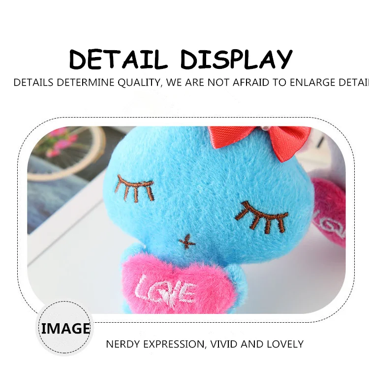 Custom Small Size Lovely Plush Rabbit Keychain Decoration Stuffed Bunny ...