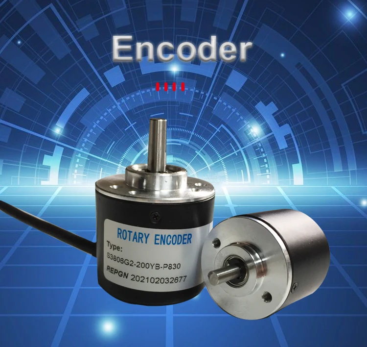 38mm Rotary Encoder Industrial Machine Incremental Optical Encoder ...