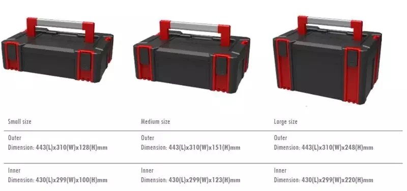 VERTAK Mechanic Modular ABS Plastic Toolbox - Versatile & Durable