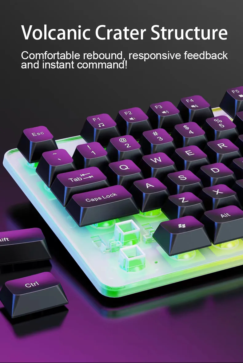 RGB Wired Keyboard and Mouse Kit - VON350 Gaming Combo