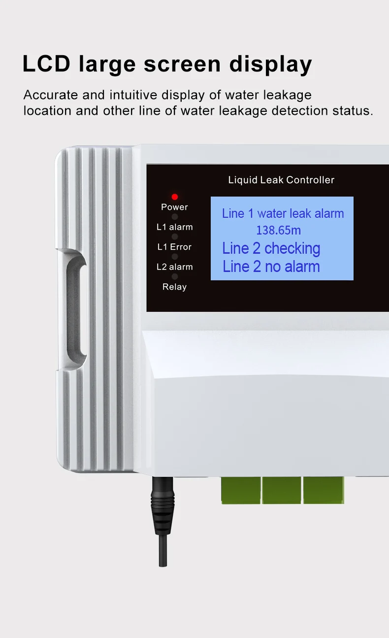 RS485 Locating Water Leak Controller Modbus RTU Liquid Leak Alarm ...