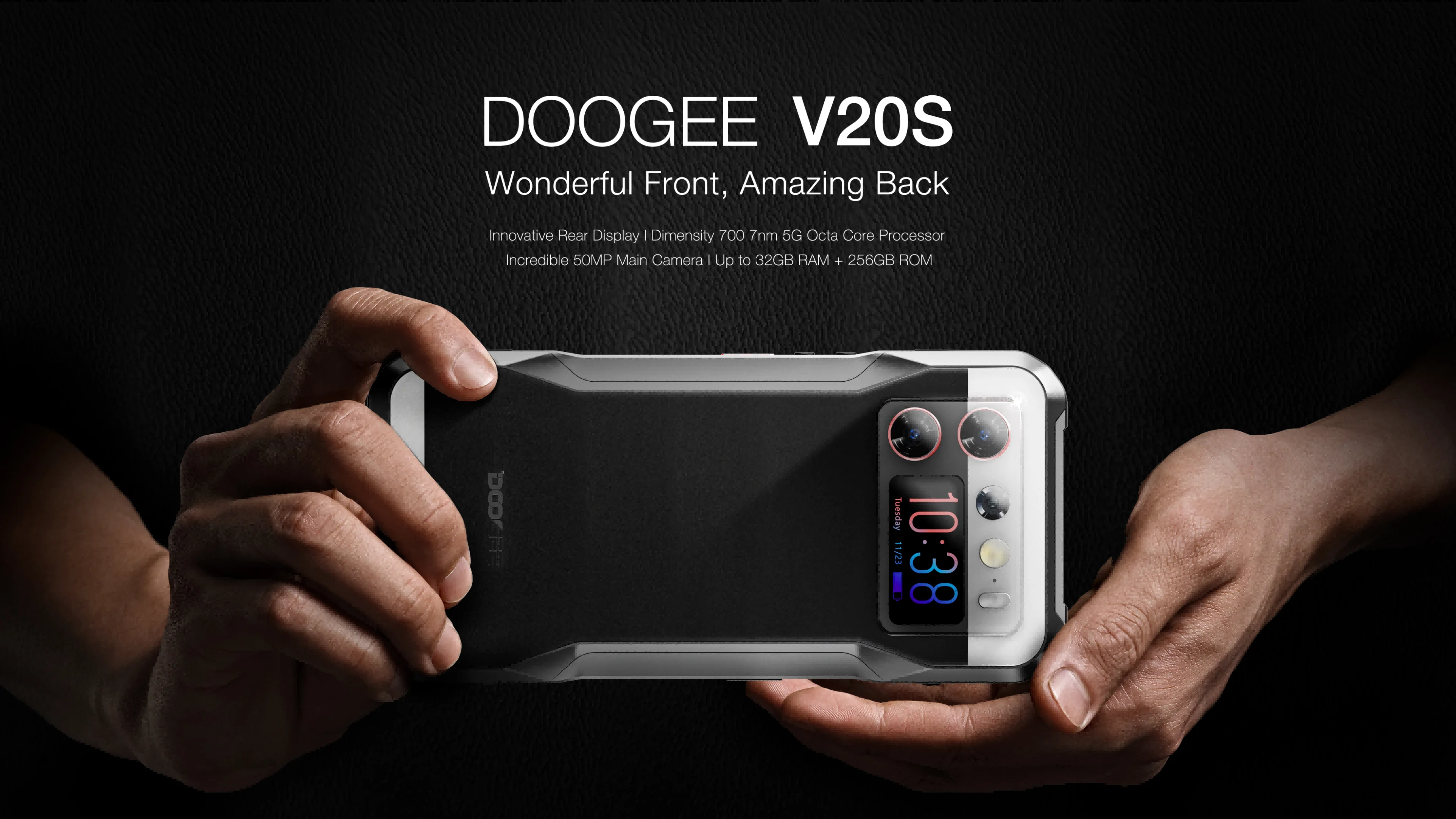 2024 New Arrival Doogee V20s Rugged Phone 6.43 Inch Android 13 5g Smart Phone 12gb+256gb With ...
