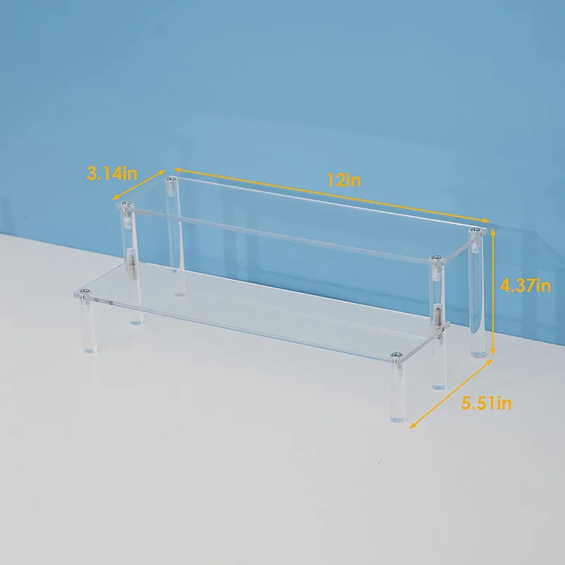 6-piece Clear Acrylic Display Risers For Shoe & Jewelry Retail Stand ...