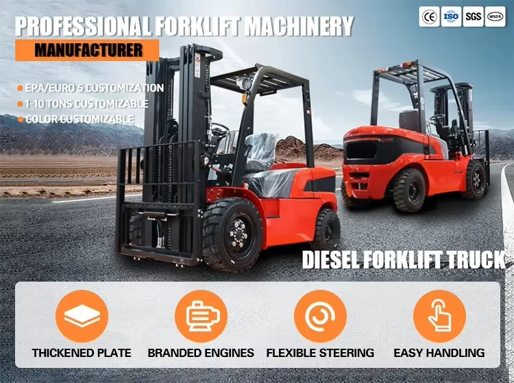 Diesel Forklift 2 Ton 4 Ton 6 Ton 7 Ton 3.5 Ton 3 Ton CPCD20 CPCD30 ...