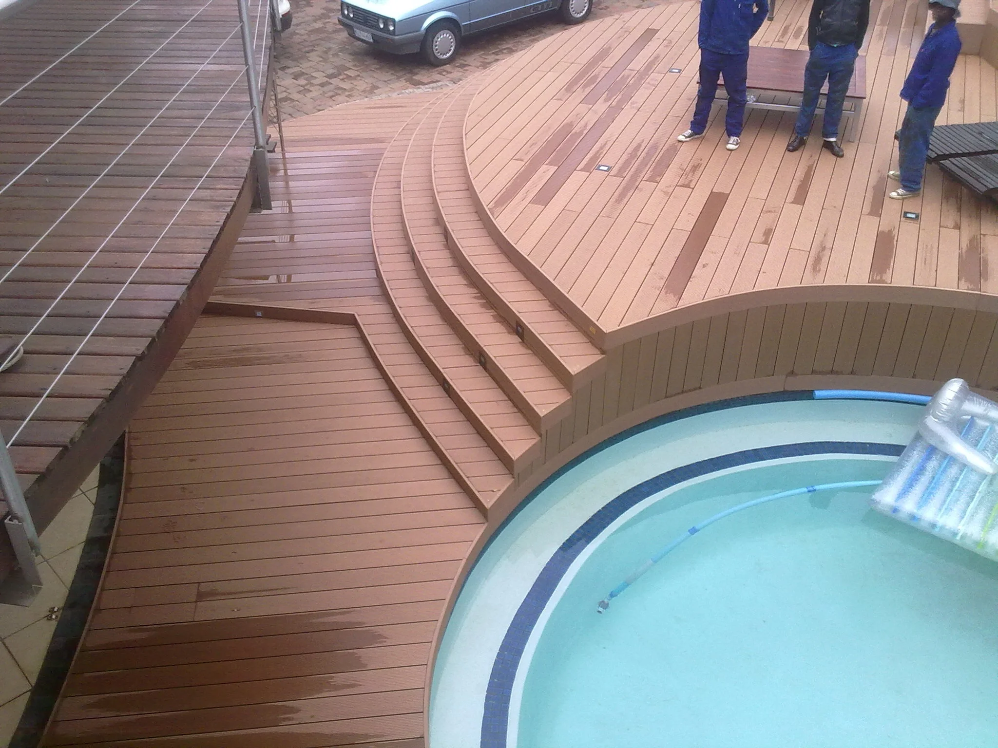 Arch Solid Wood Flooring Type and Outdoor Usage WPC Wood Decking ...