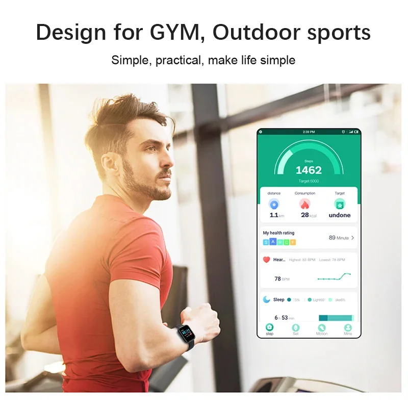 VALDUS LCD Display Health Band - Smartwatch for Everyone
