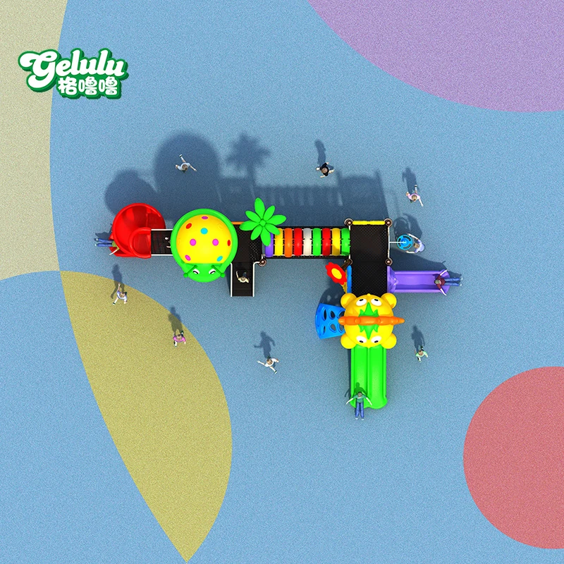 Kids Playground Plastic Spinning Slides Outdoor Playground Equipment ...