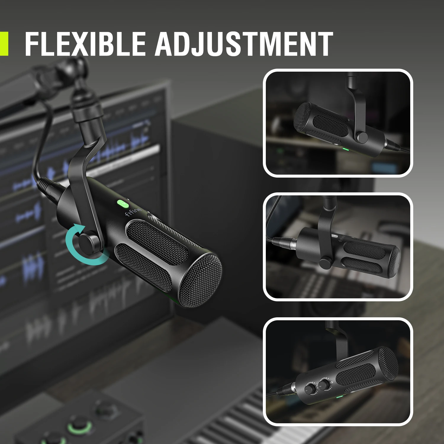 Fifine Usb Type-c Noise Cancelling Computer Conference Microphones For ...