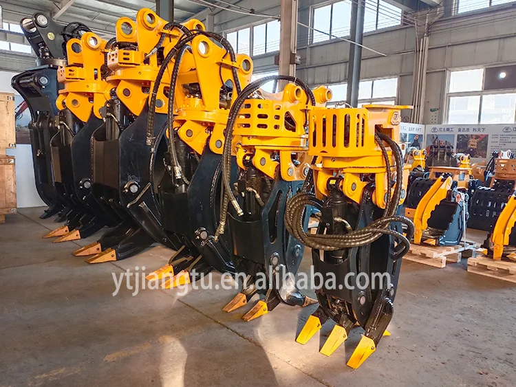 Excavator Hydraulic Rotating Grapple Wooden Grapple Log Grab Stone ...