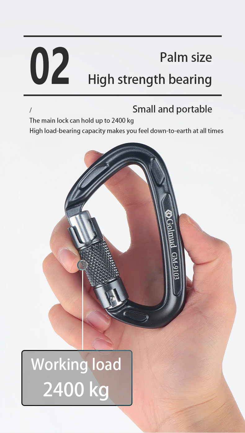 Ultra Hd Latest Model 24kn Climbing Aluminum Carabiner Clips - Buy ...