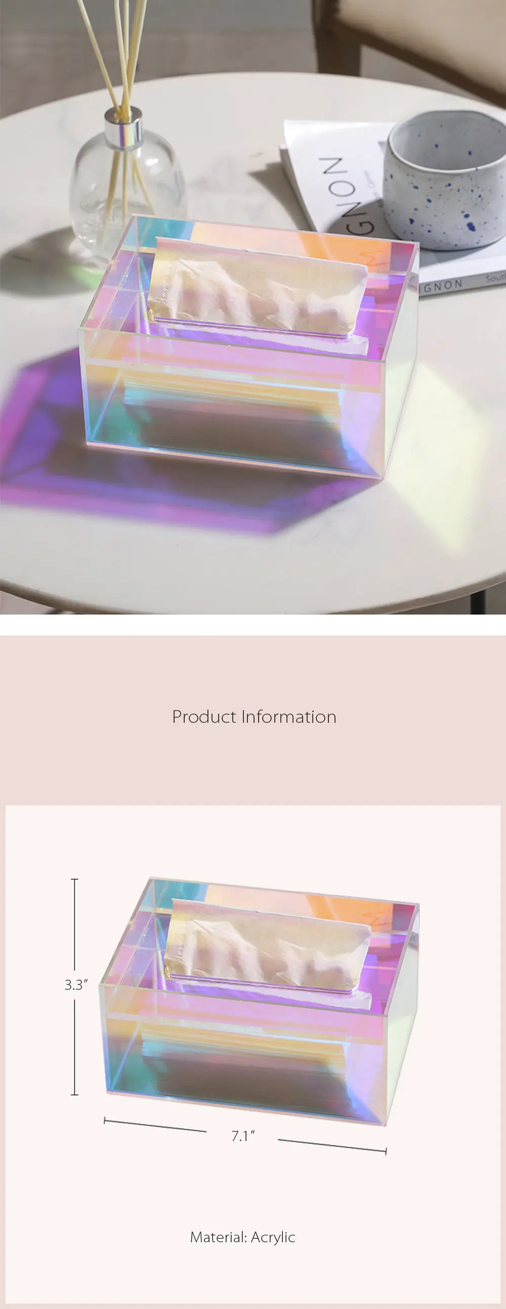 Acrylic Dryer Sheet Dispenser Clear Acrylic Fabric Softener Sheets ...