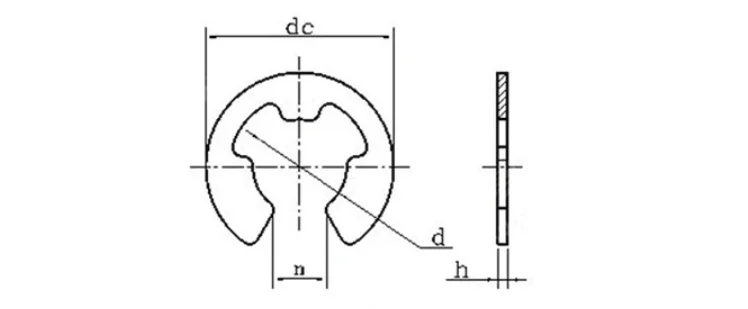 DIN 6799 Specification - Stainless Steel E Circlips