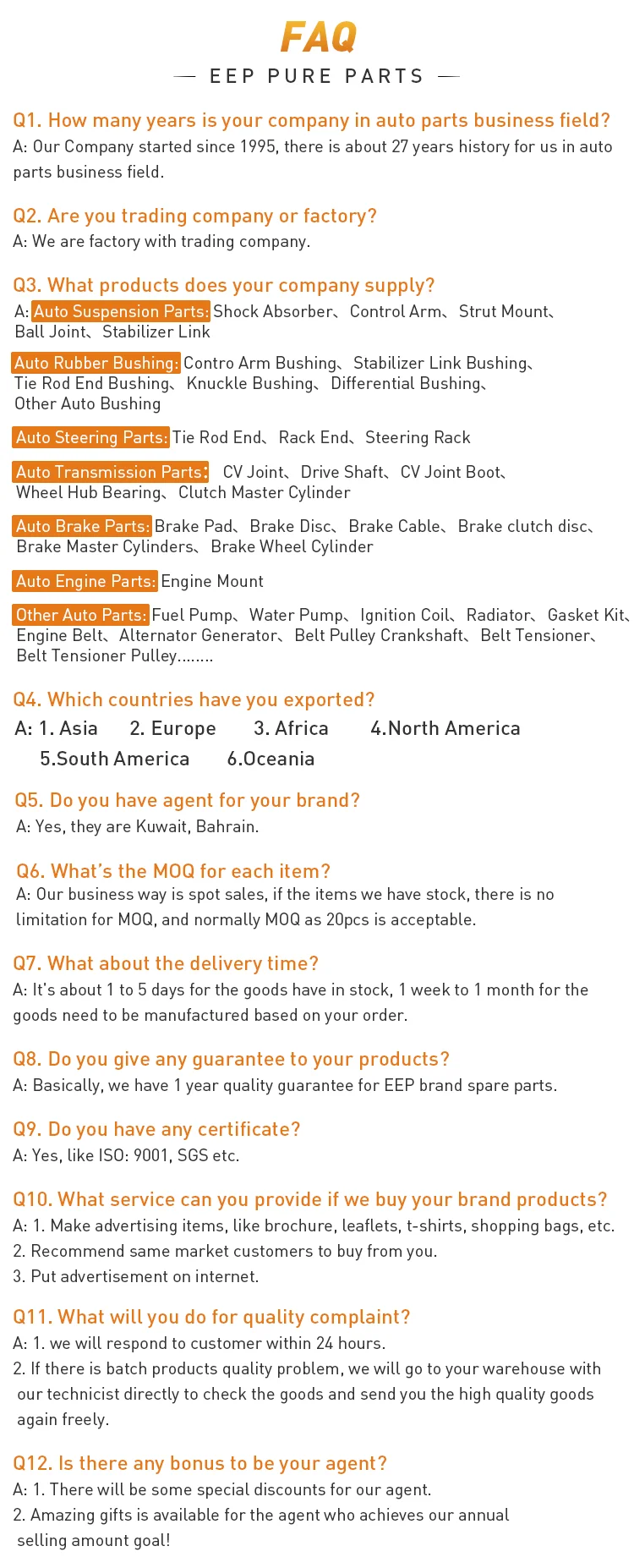 Wholesale Toyota PROBOX SUCCEED Shock Absorbers - Durable & Reliable