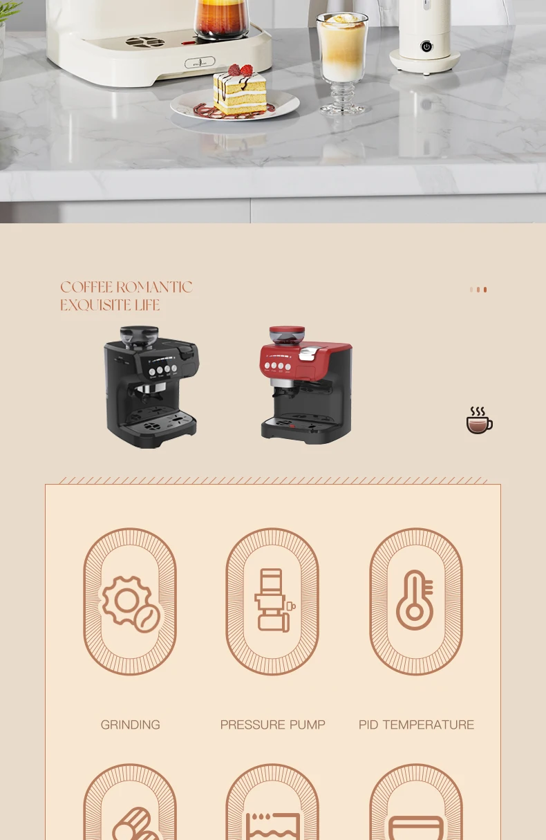All in One Capsule Coffee Maker - Soft Pod Automatic Espresso