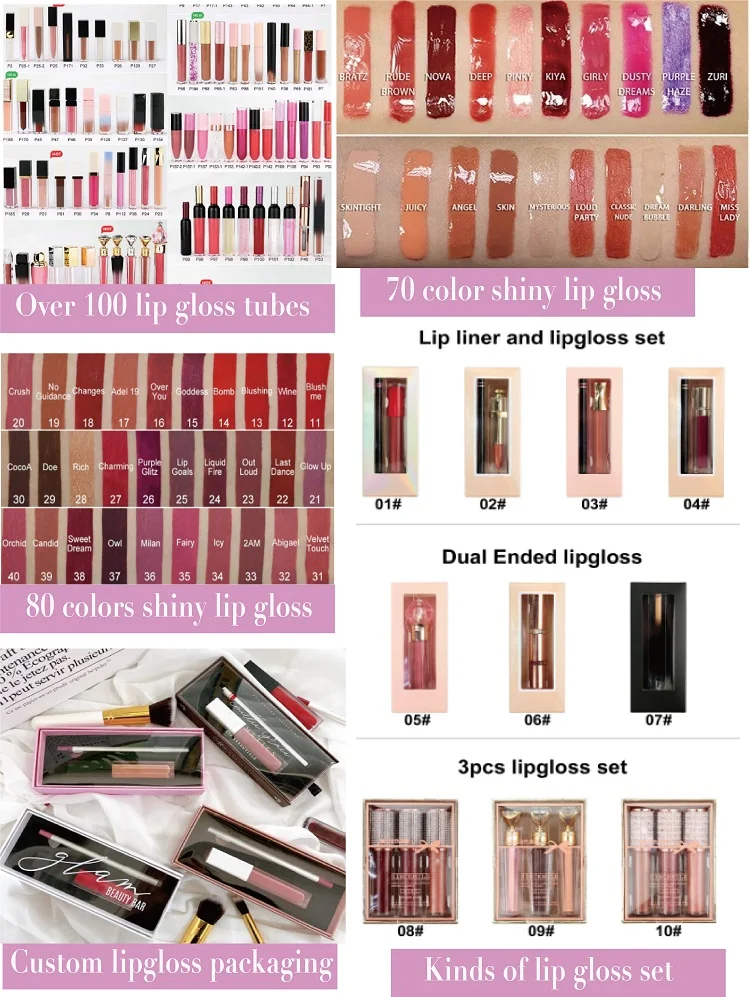 Luxury Vegan Lipstick Private Label Cosmetics Custom Lip Gloss ...