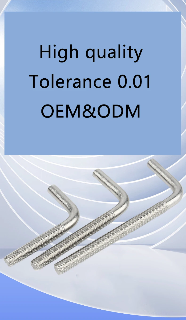 304 Stainless Steel L-shaped Bolt,7-shaped Bent Screw,L-shaped Anchor ...