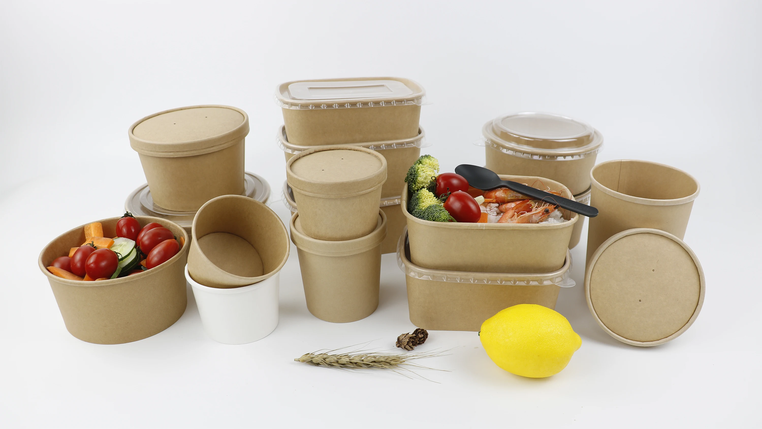 Kraft Paper Sauce Cup Biodegradable Disposable Paper Sauce Cup 1oz 2oz ...
