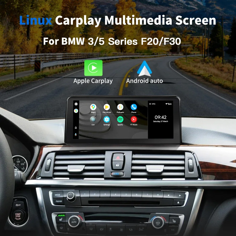 Carabc Wireless Apple Carplay Android Auto Car Multimedia For Bmw 5 3 Series F30 Nbt Cic Linux ...