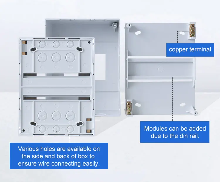 Alibaba.com: ZCEBOX 2 Way Surface Mount Circuit Breaker Box, White ...