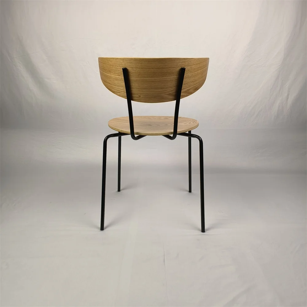 Canteen Buffet Restaurant Wooden Dining Chair Solid Wood Bentwood ...