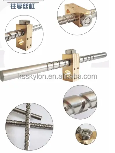 Skylon Customized 12*12mm Reciprocating Screw Self Reversing Screw with ...