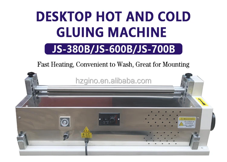 JS-720B Best Selling Semi-automatic Hot and Cold Glue Gluing Machine ...