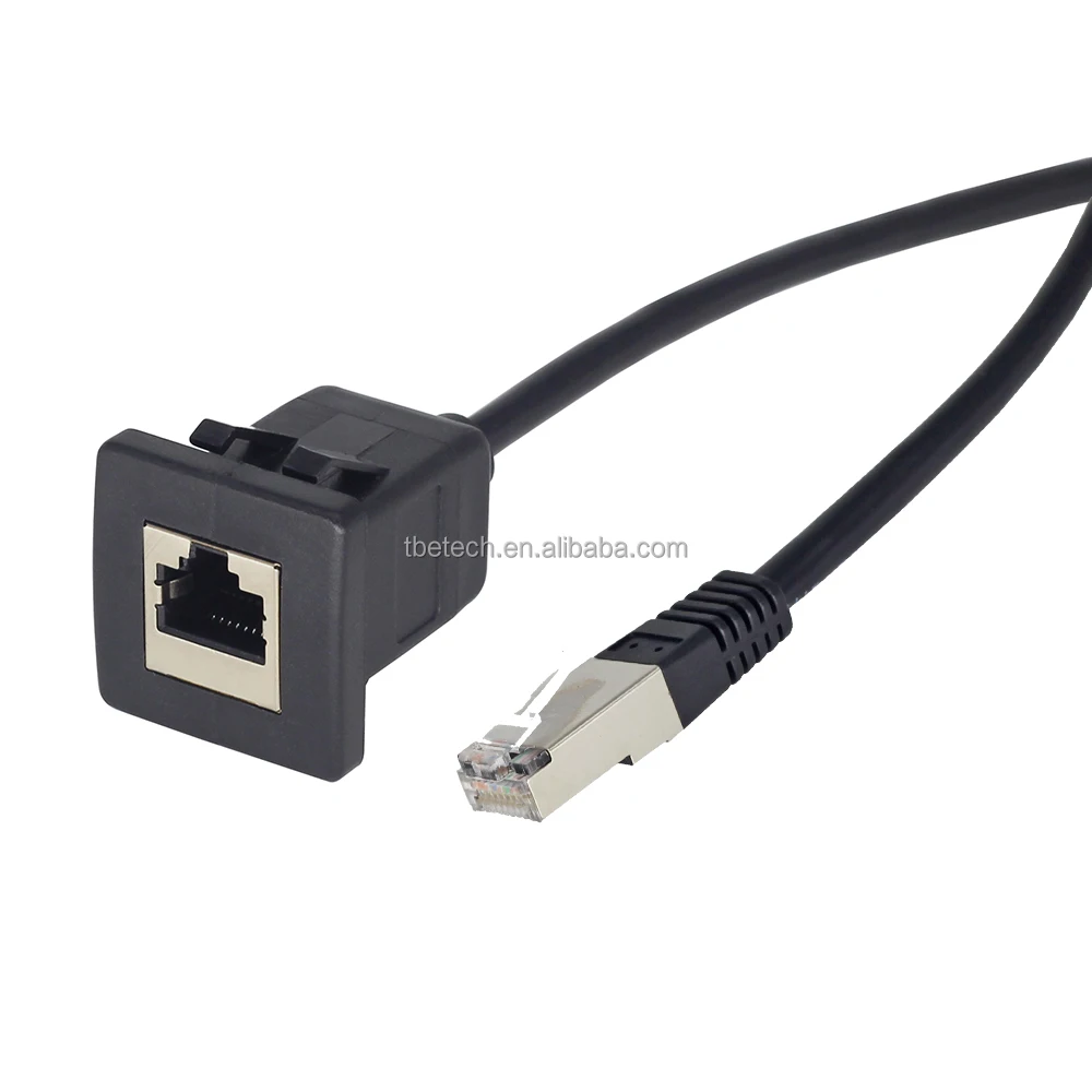 Car Console RJ45 Socket - Ethernet Extension Cable