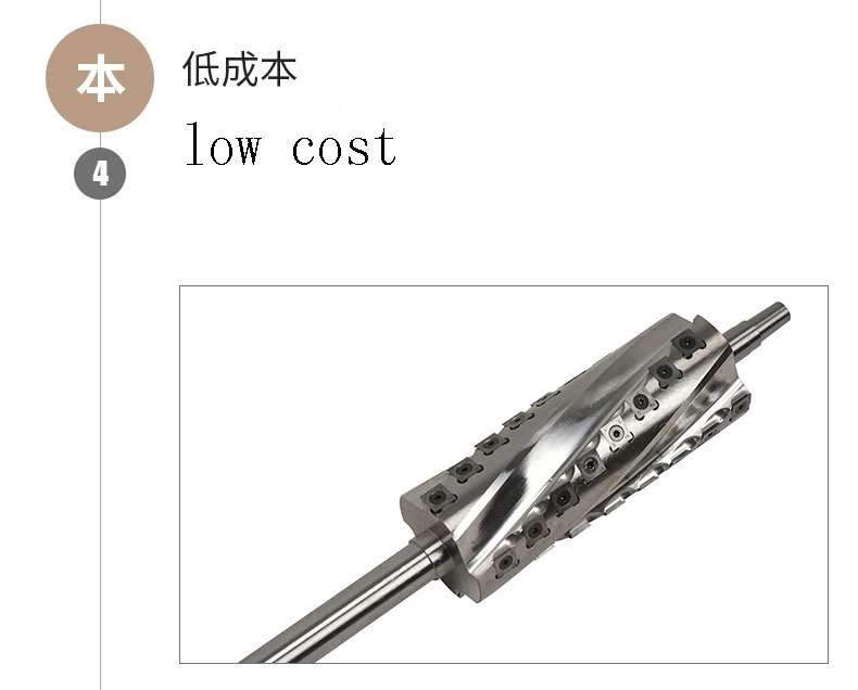 Livter Indexable Replacement Spiral Cutterhead Helical Cutter Head For ...