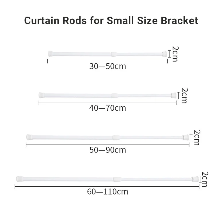 Alibaba.com: No Drill Curtain Rod Brackets, Self Adhesive Curtain Rod ...