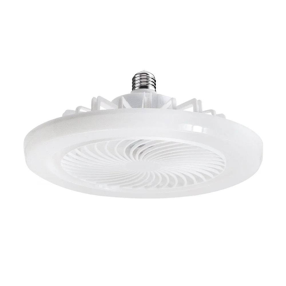 Modern Led Ceiling Fan Light E27 Cold White For Living Room Bedroom ...
