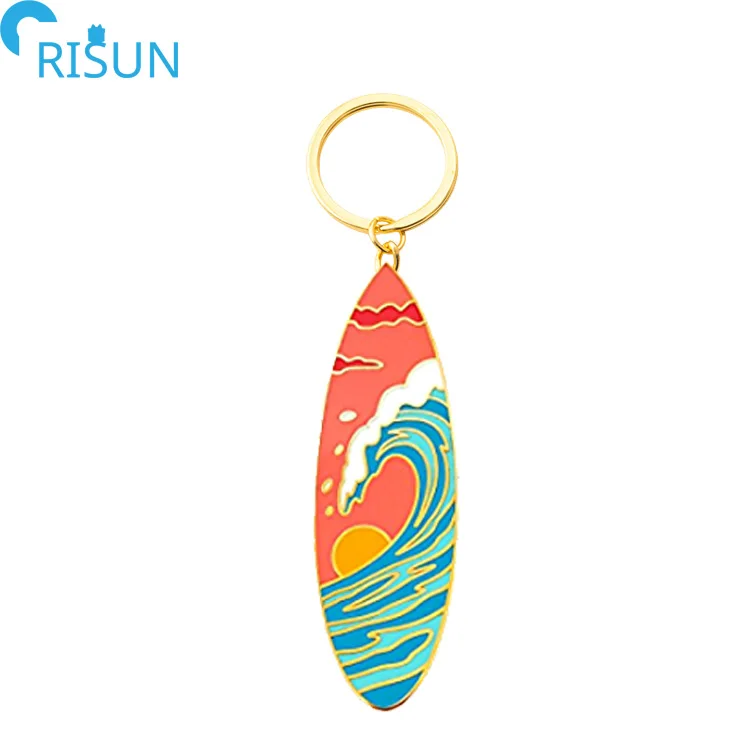 Manufacturer Surf Series Surfboard Enamel Keychain Custom Logo ...