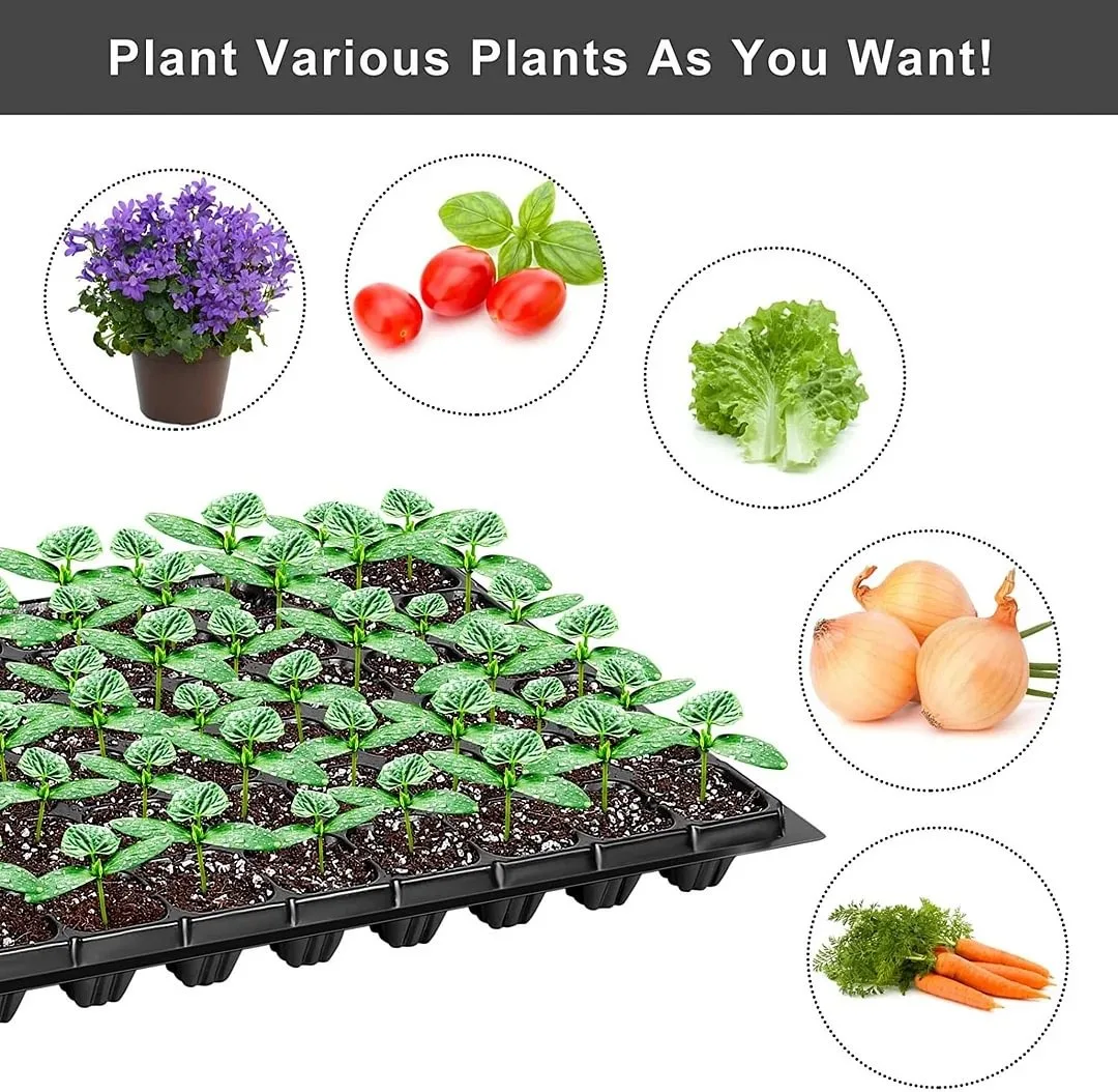 Plastic Nursery Seed Trays 200 Drain Trays For Plants Rice Seedling ...