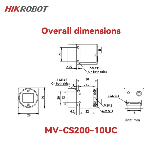 Hikrobot Mv-cs200-10uc 1" 20mp 19.2fps Usb3.0 Color Global Shutter ...