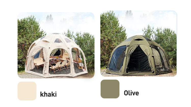 Bayes Camping Air Dome Pump Tents Inflatable Canvas Cabin Custom ...