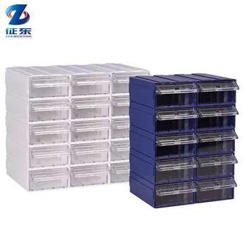 Small Desktop Drawer Storage Cabinet Mini Compartment Storage Box Clear ...