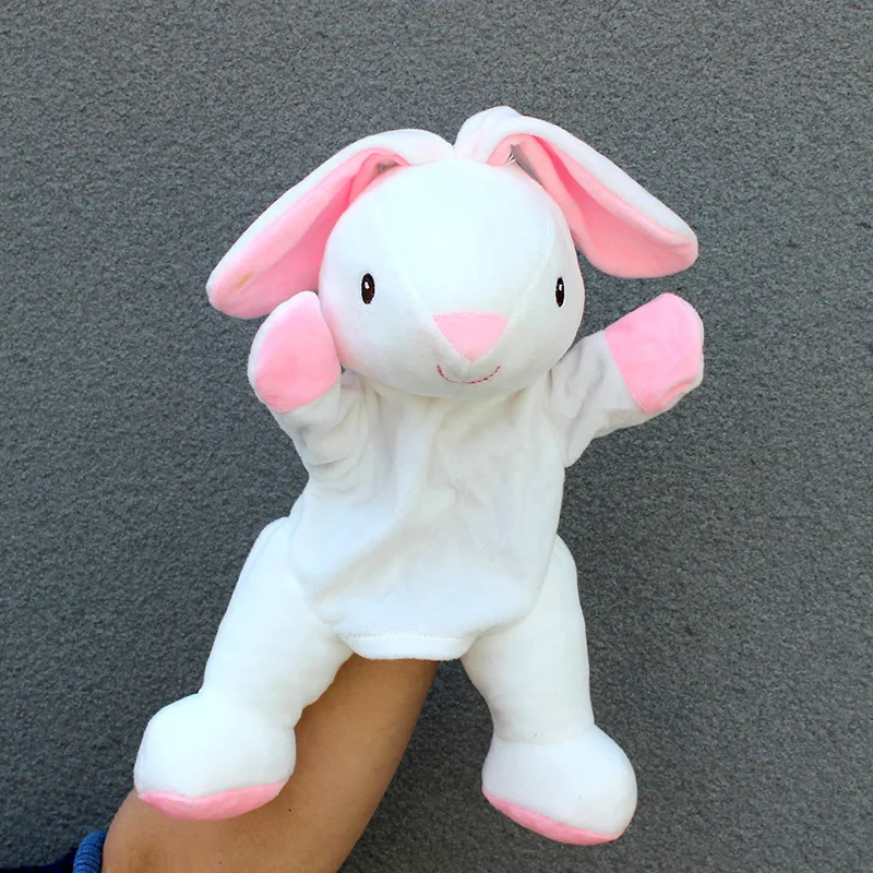 Cartoon Hand Puppet Toys Plush Finger Toy Forest Wild Sea Animal ...